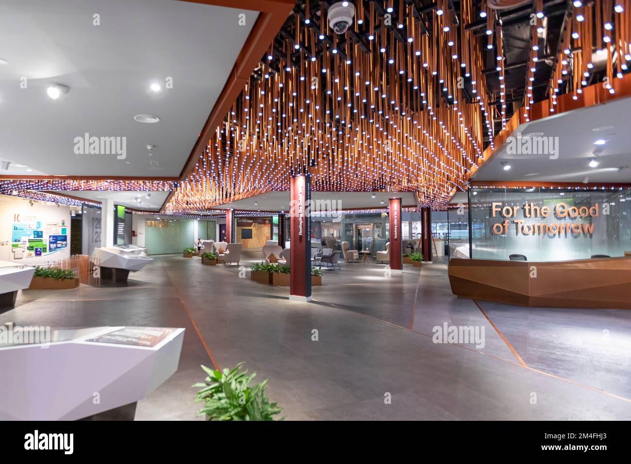 View of a stylish, modern office with a welcome area Stock Photo - Alamy
