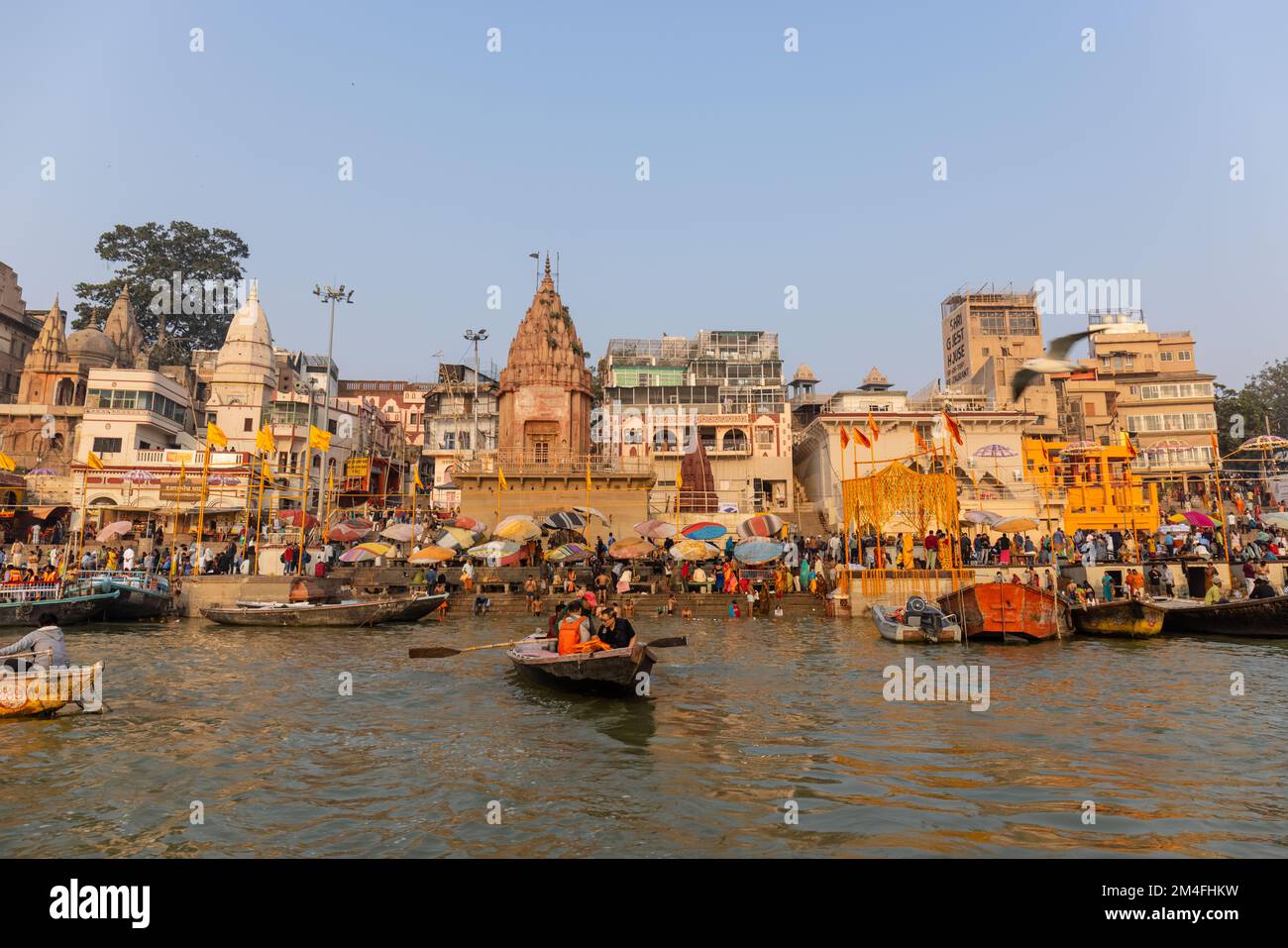 Varanasi, Uttar Pradesh, India - November 2022: Historic Varanasi city ...