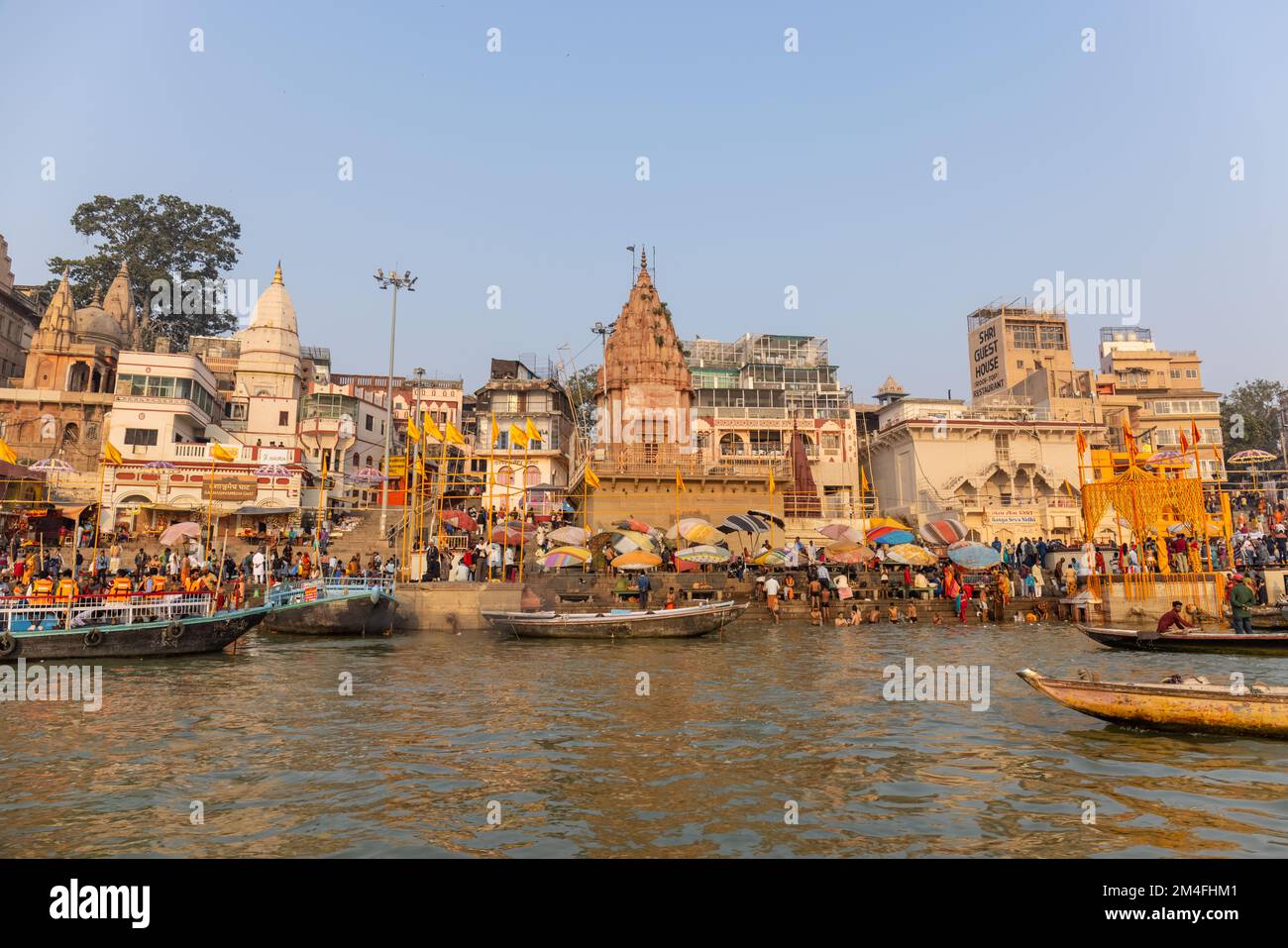 Varanasi, Uttar Pradesh, India - November 2022: Historic Varanasi city ...