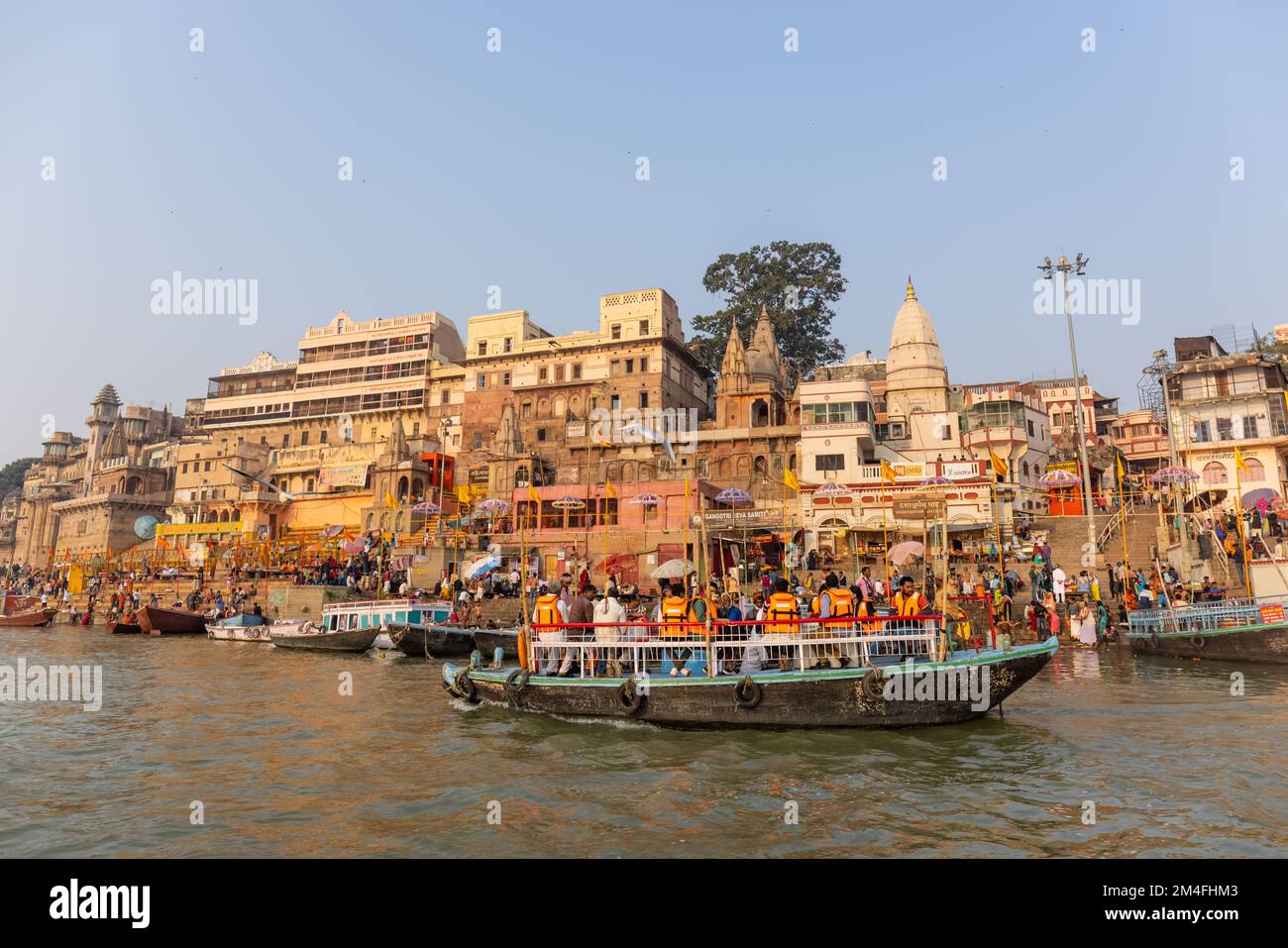 Varanasi, Uttar Pradesh, India - November 2022: Historic Varanasi city ...