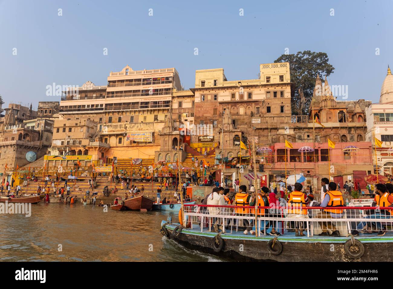 Varanasi, Uttar Pradesh, India - November 2022: Historic Varanasi city ...