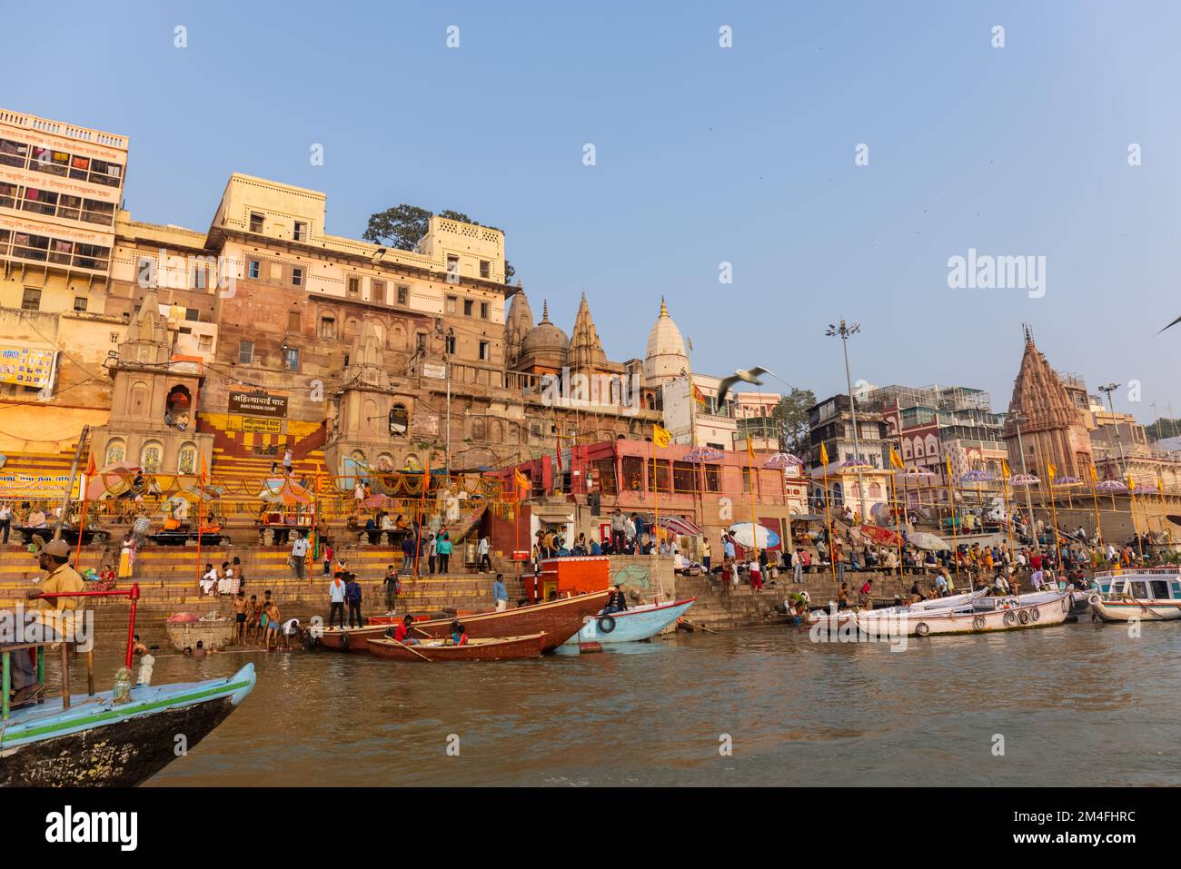 Varanasi, Uttar Pradesh, India - November 2022: Historic Varanasi city ...