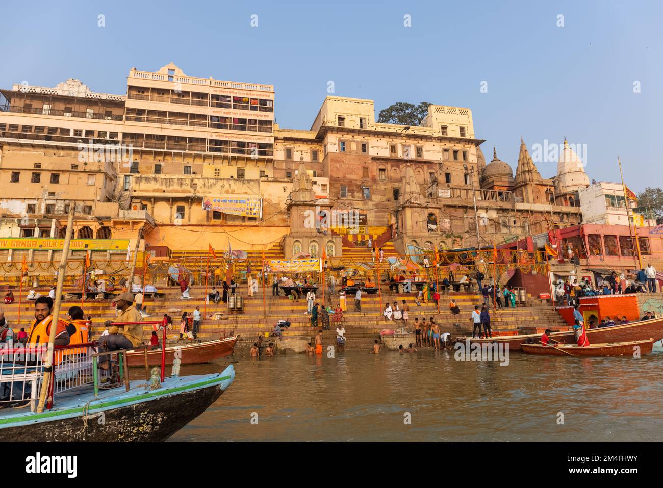 Varanasi, Uttar Pradesh, India - November 2022: Historic Varanasi city ...