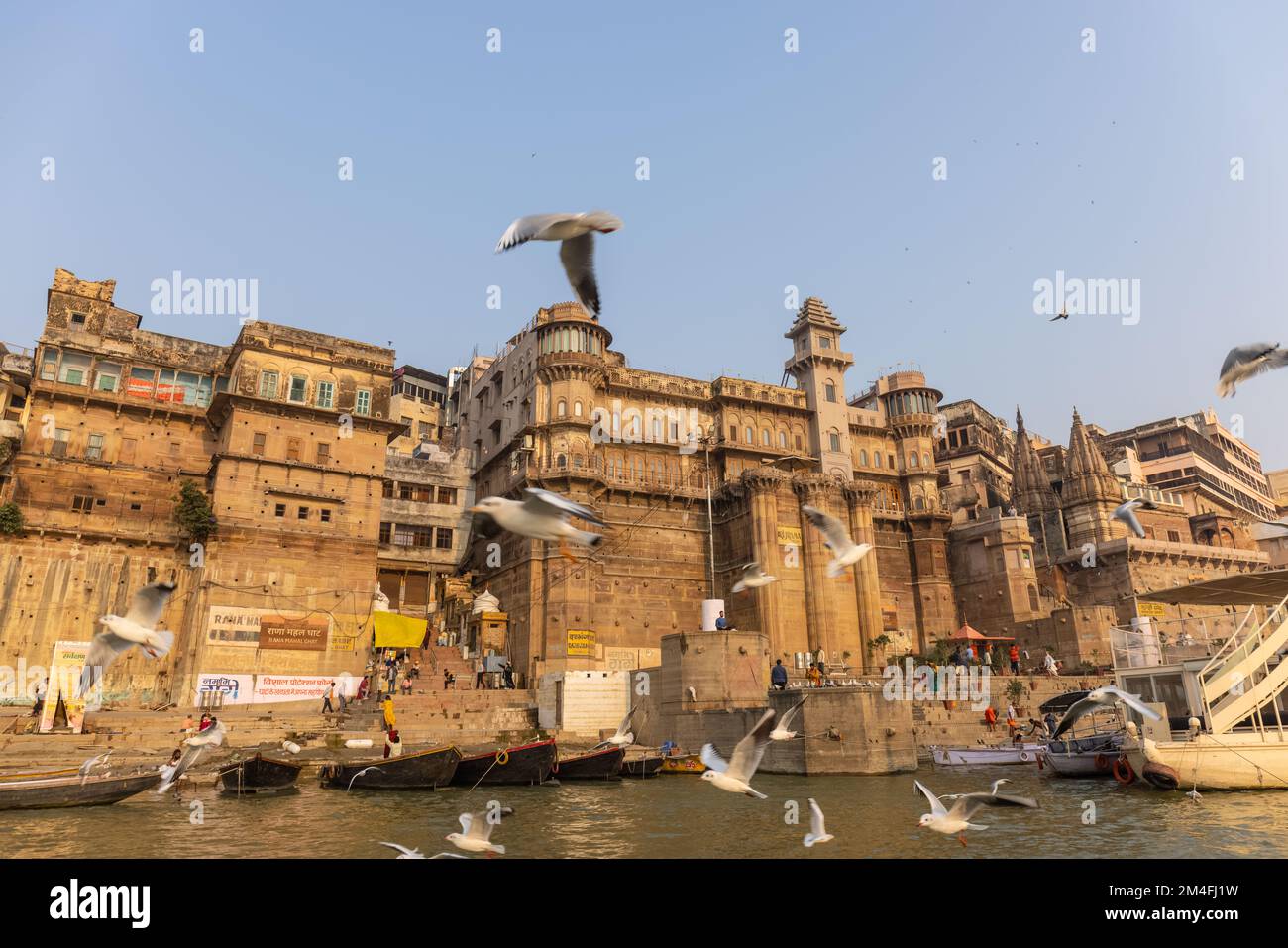 Varanasi, Uttar Pradesh, India - November 2022: Historic Varanasi city ...