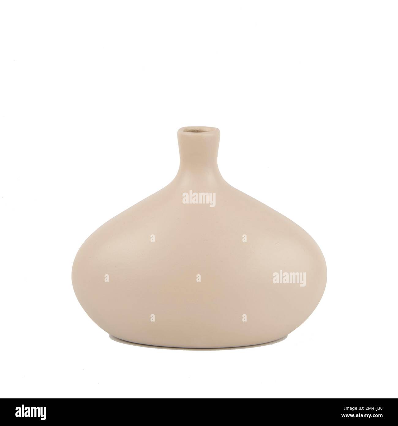 trendy design decorative ceramic vase isolated on white background ...