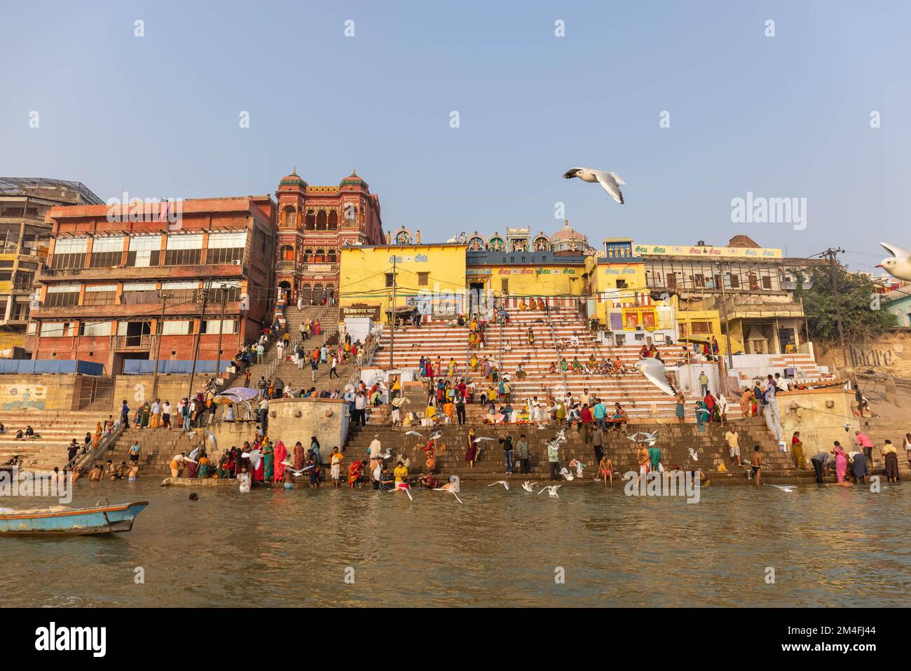 Varanasi, Uttar Pradesh, India - November 2022: Historic Varanasi city ...