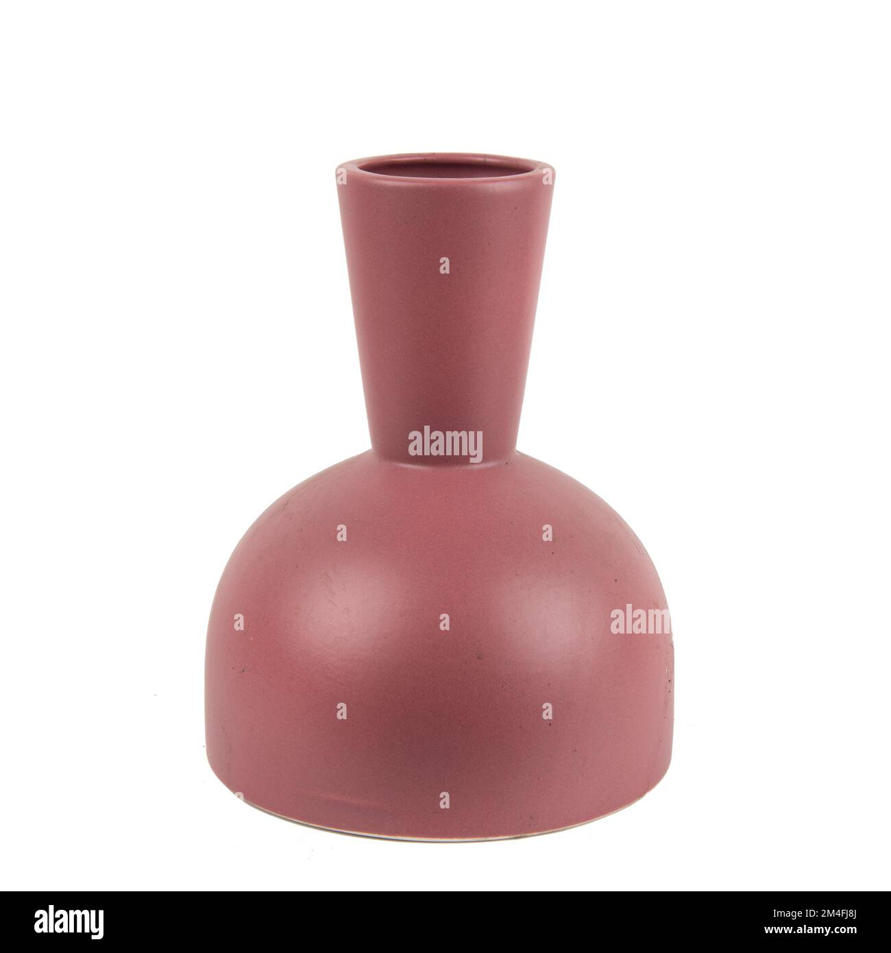 trendy design decorative ceramic vase isolated on white background ...