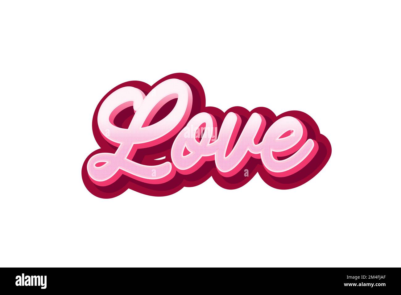 Love text style effect. Lettering design Stock Photo - Alamy