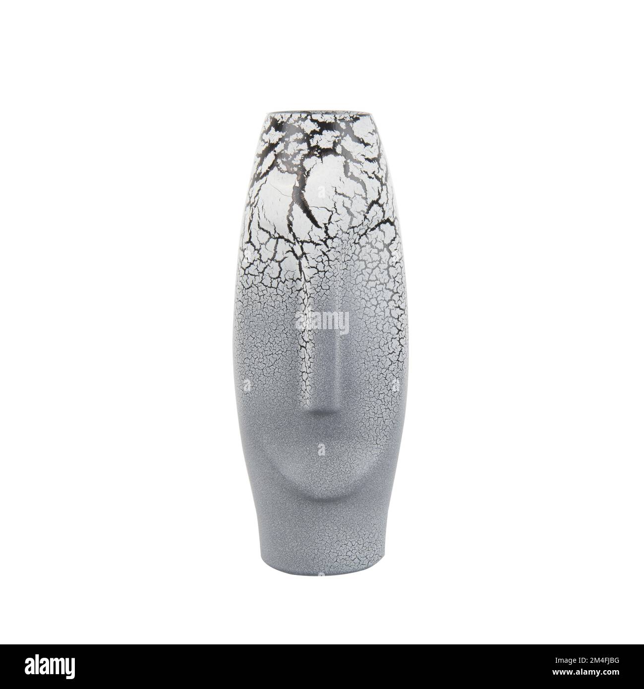 trendy design decorative ceramic vase isolated on white background ...