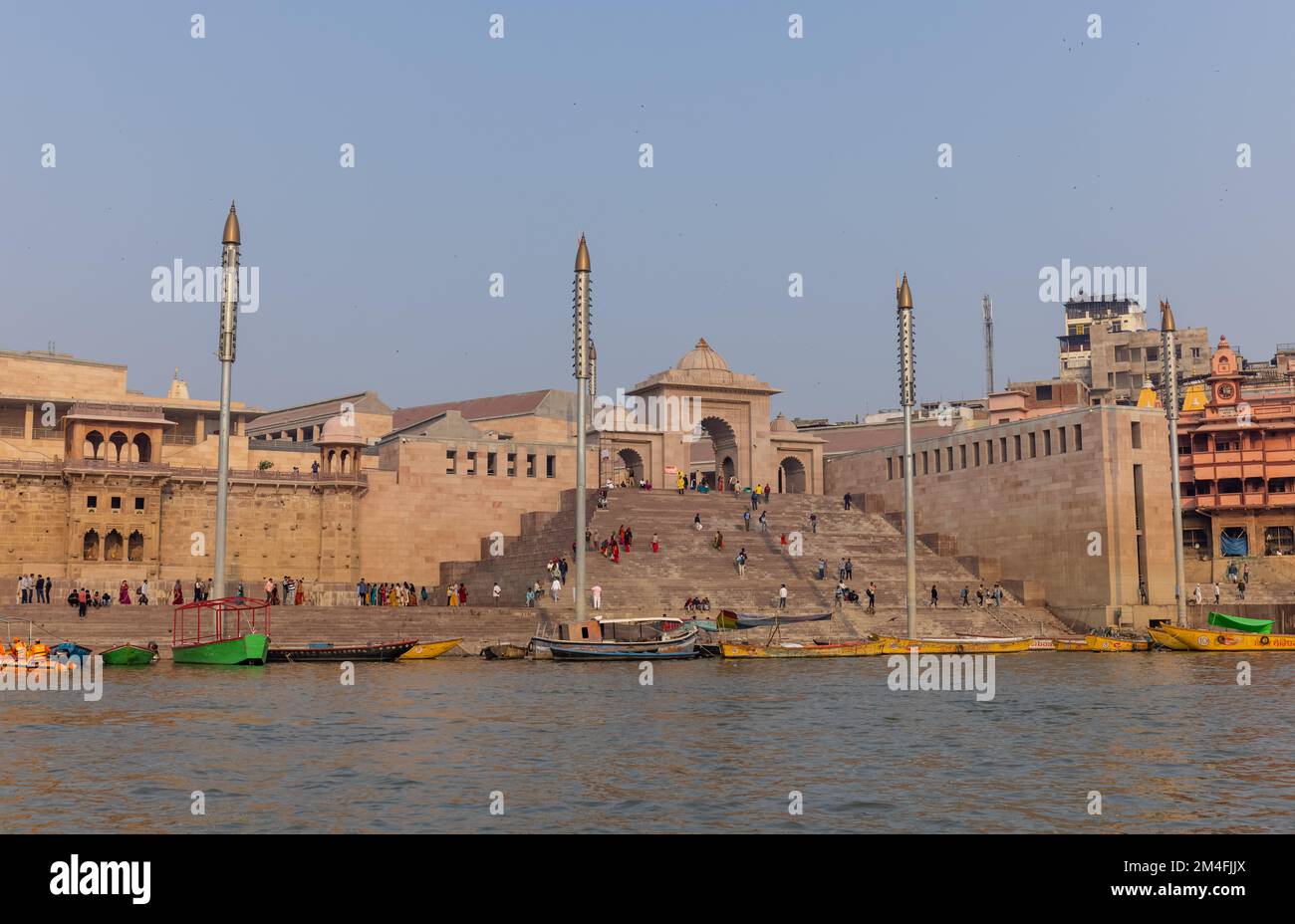 Varanasi, Uttar Pradesh, India - November 2022: Historic Varanasi city ...