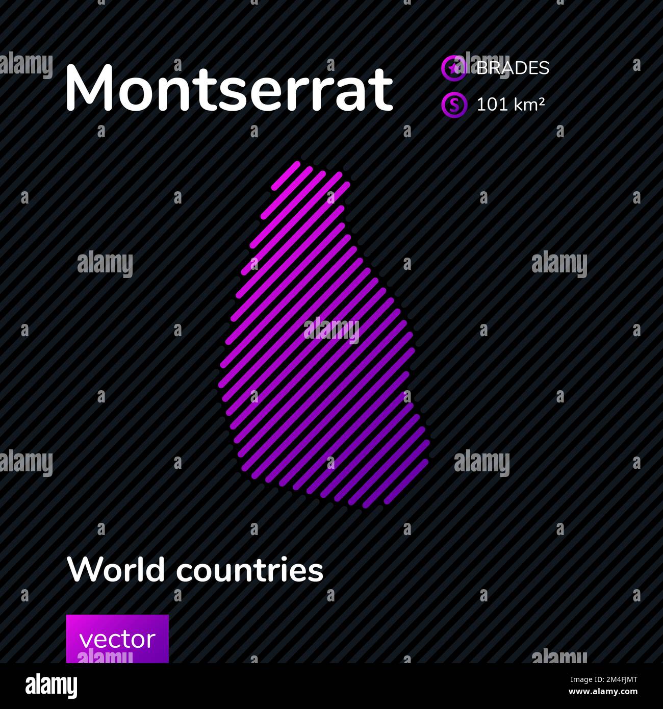 Montserrat map Stock Vector Images - Alamy