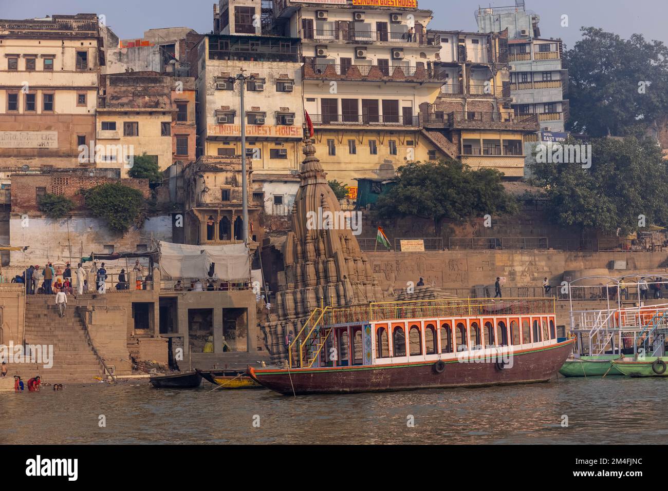 Varanasi, Uttar Pradesh, India - November 2022: Historic Varanasi city ...