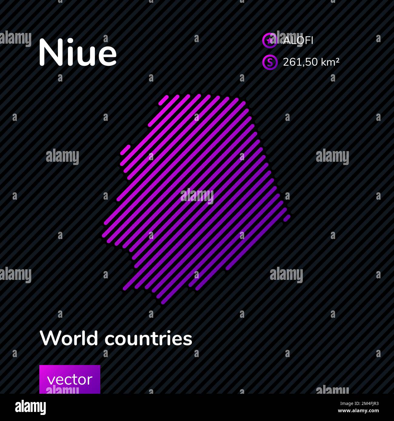 Map of niue Stock Vector Images - Alamy