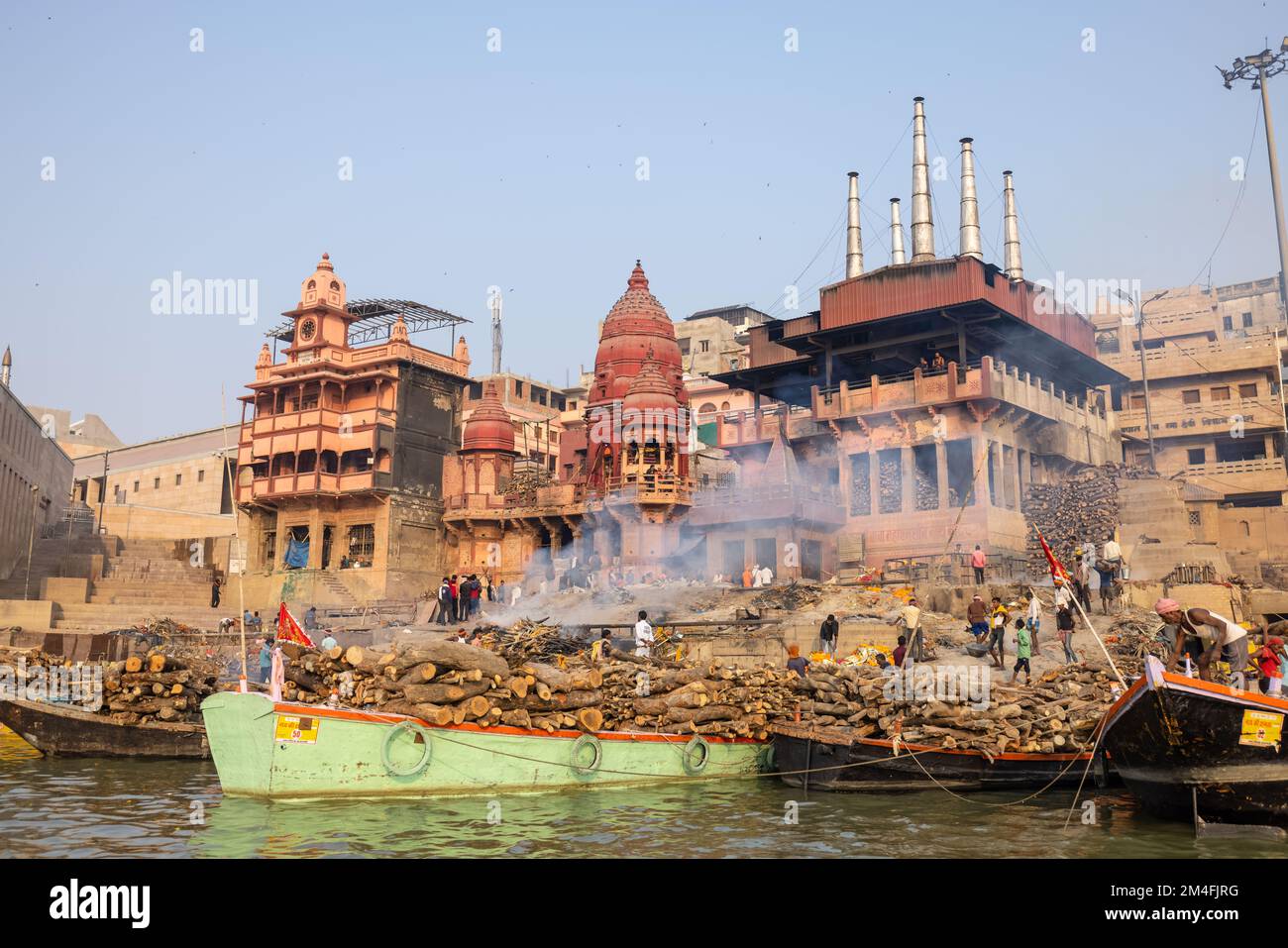 Varanasi, Uttar Pradesh, India - Nov 2022: Varanasi city with ancient ...