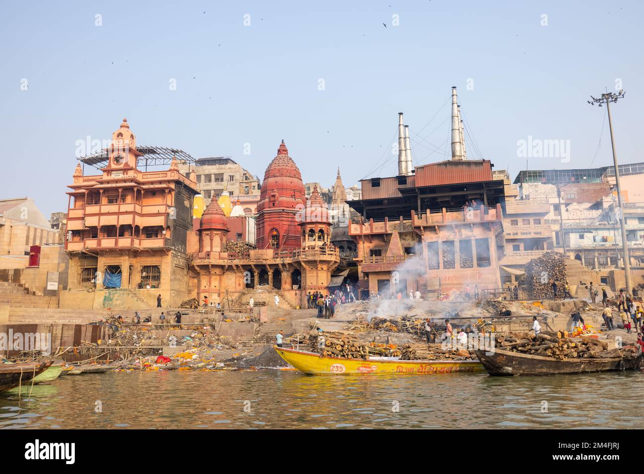 Varanasi, Uttar Pradesh, India - Nov 2022: Varanasi city with ancient ...