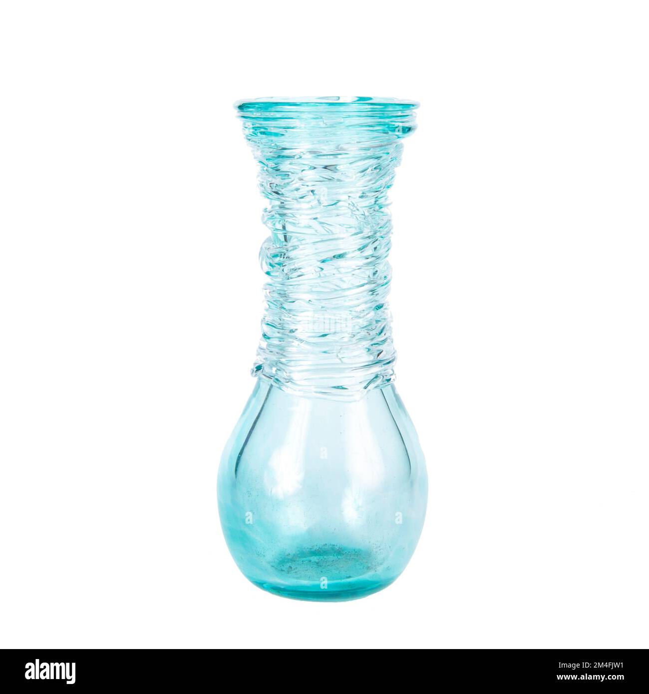 blue glass vase isolated on white Stock Photo - Alamy