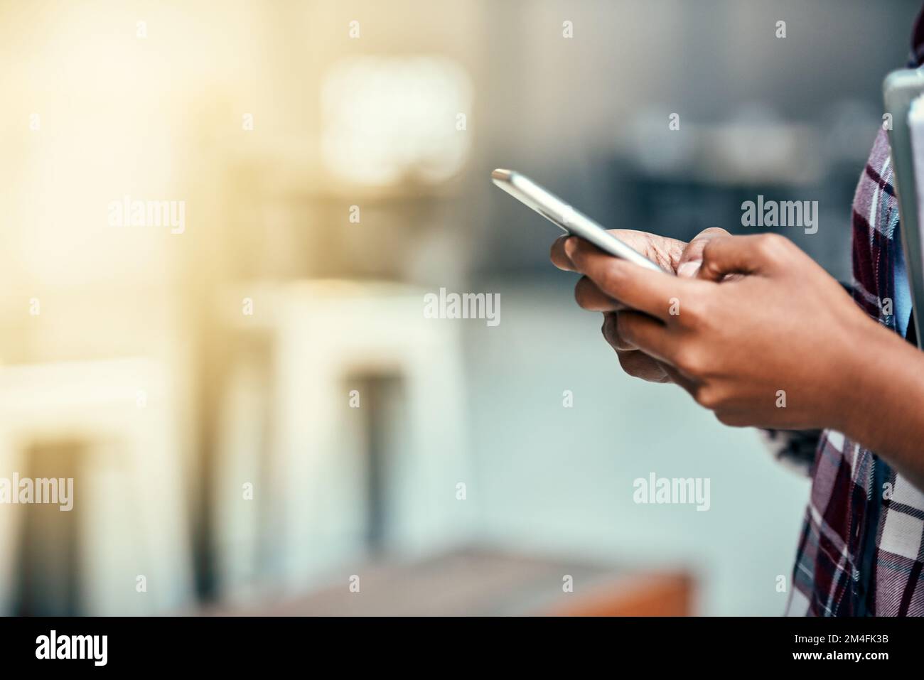 Catching up with student life online. an unrecognizable female student ...