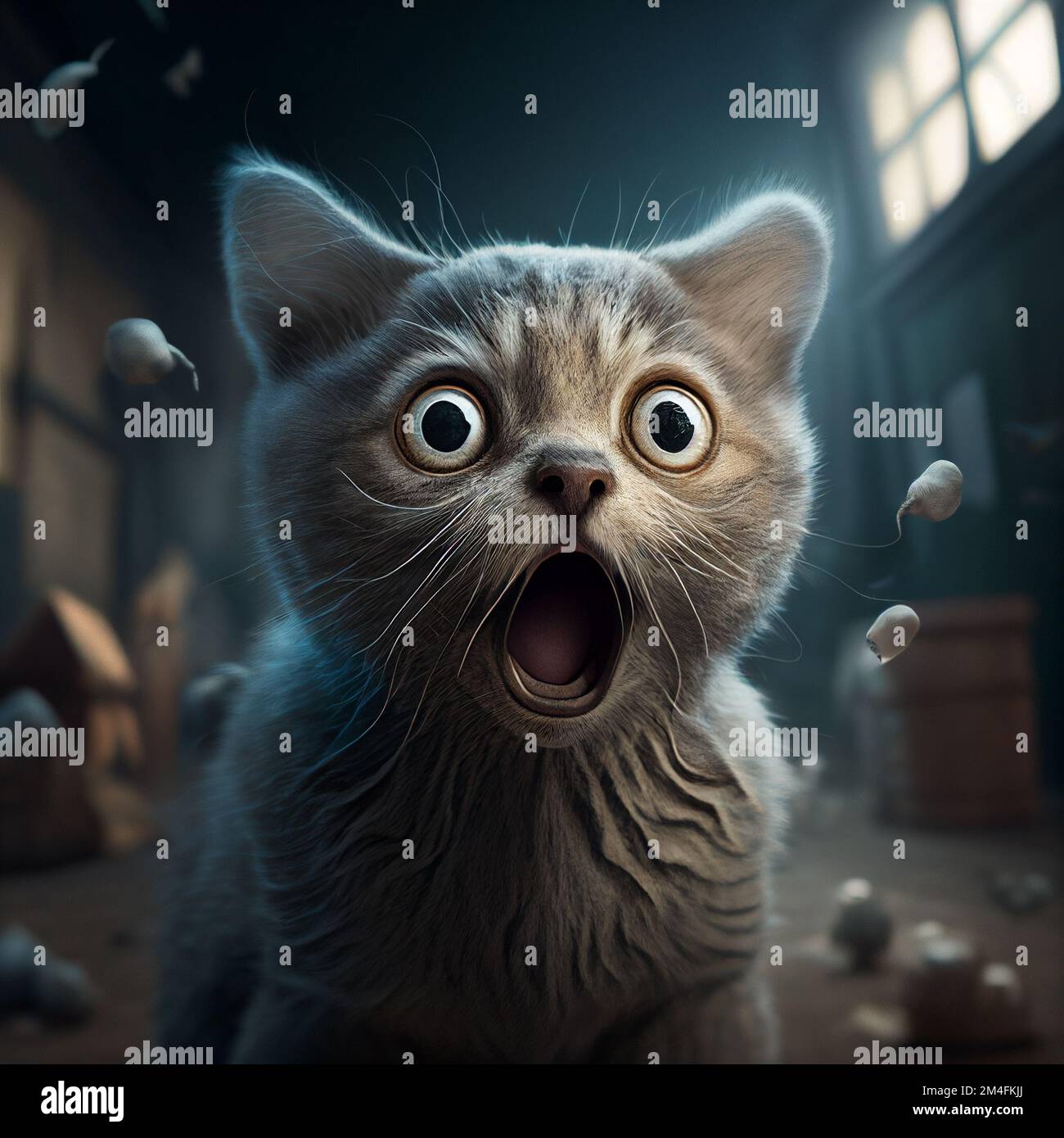 Shocked cat hi-res stock photography and images - Alamy