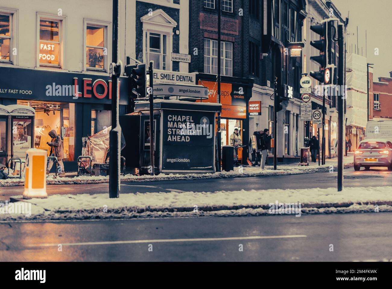 London in Winter The City Islington and Shoreditch Stock Photo - Alamy