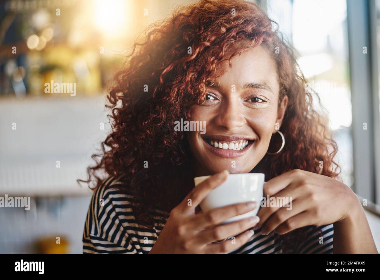 Sometimes I think Im barely human without coffee. Portrait of an ...