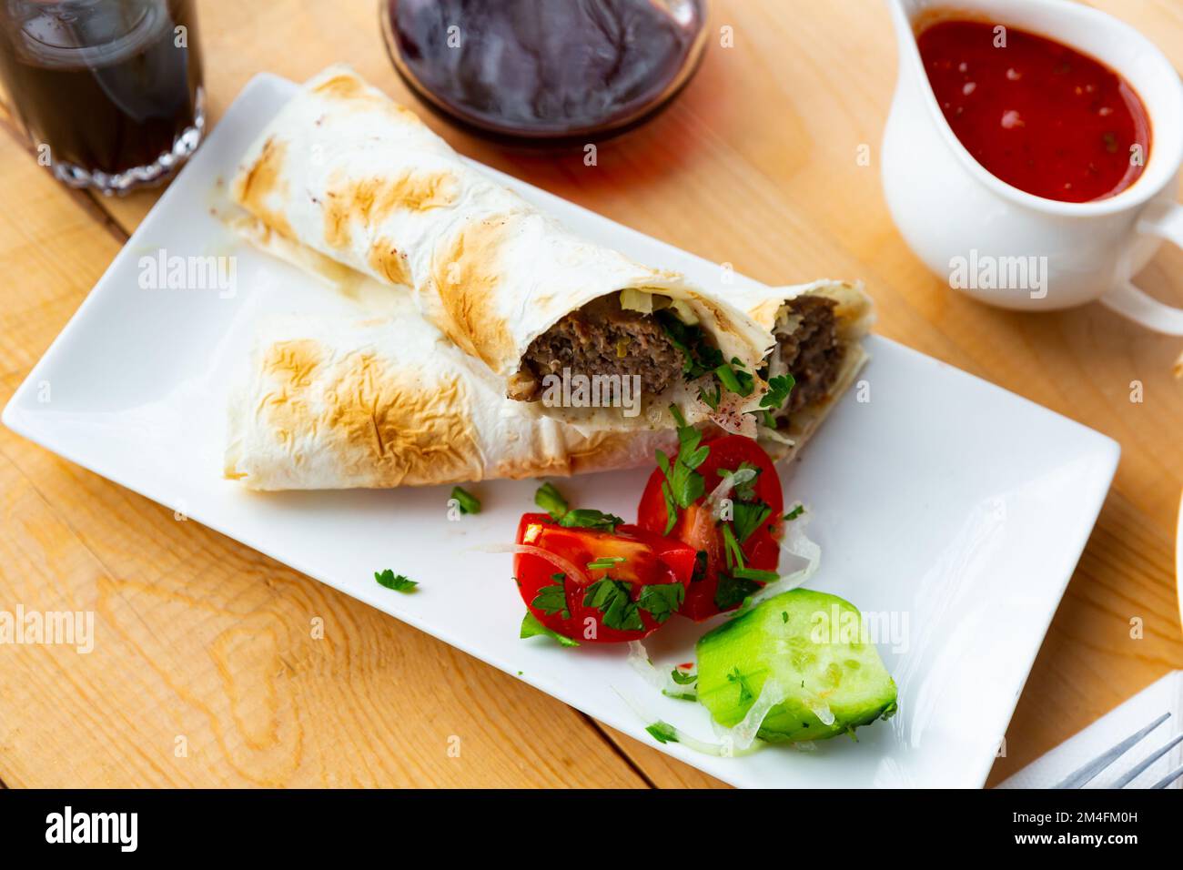 Lula kebab. Traditional Georgian Stock Photo - Alamy
