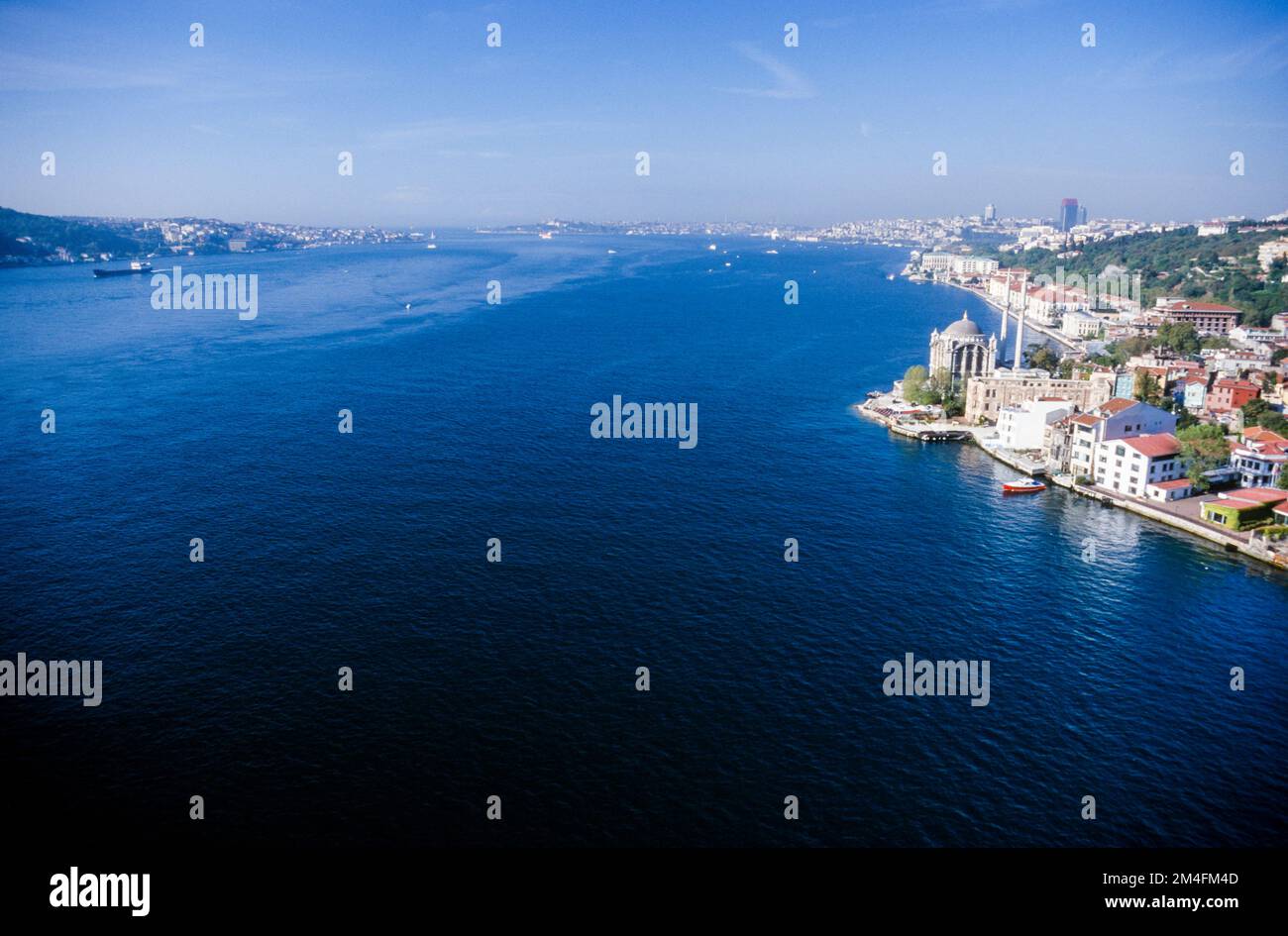 The Bosporus, the waterchannel between the Black Sea and Mediteranian ...