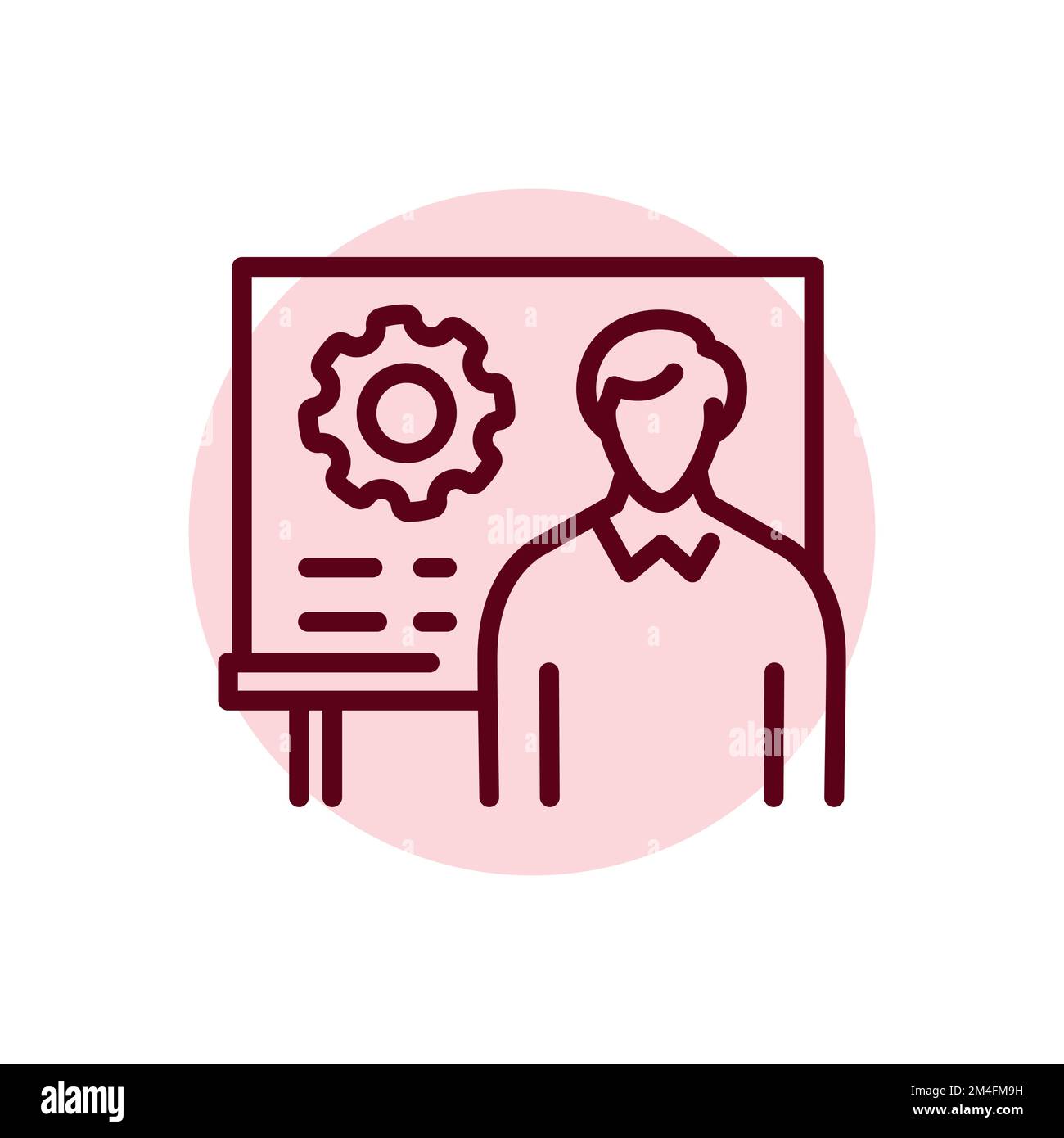 Highly specialized courses olor line icon. Children learning. Pictogram ...