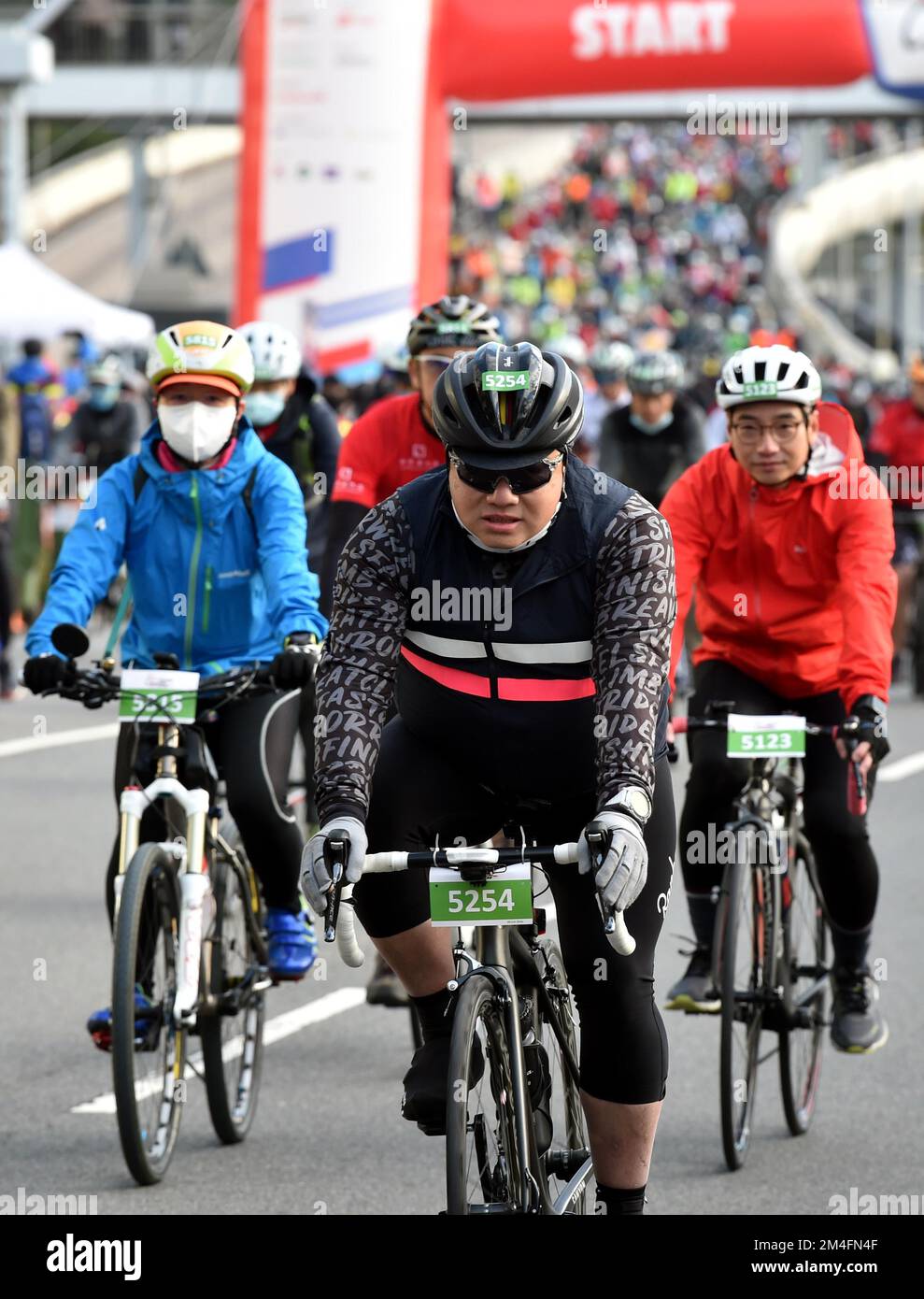 The Hong Kong Cyclothon kicked off in Tsim Sha Tsui, Hong Kong, China ...
