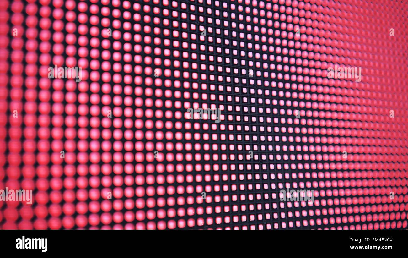 LED screen in operation outside. Close-up view Stock Photo - Alamy