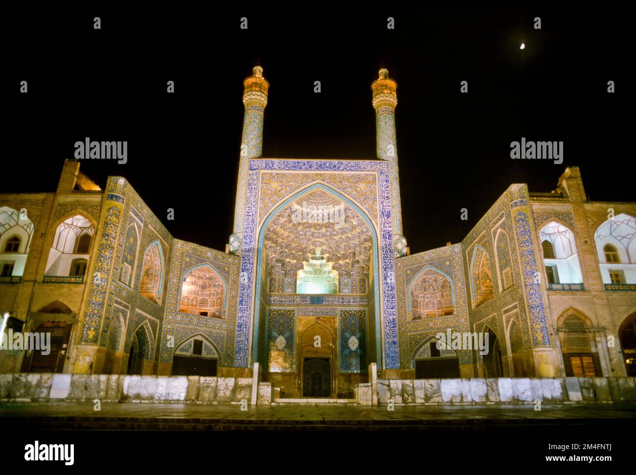 Naghsh-i Jahan Square and Imam-Mosque at night Stock Photo - Alamy