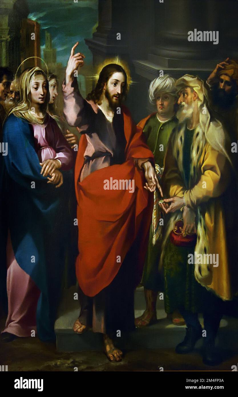 The tribute of the coin by Francesco Vanni - Siena,1564-1610 Christian ...