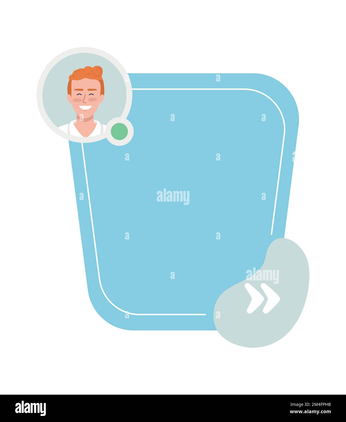 Positive quote textbox with flat character Stock Vector Image & Art - Alamy