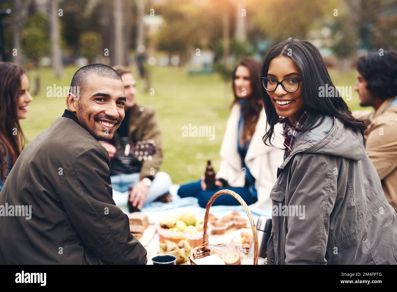 Our friends are the best kind. Portrait of two cheerful young people ...