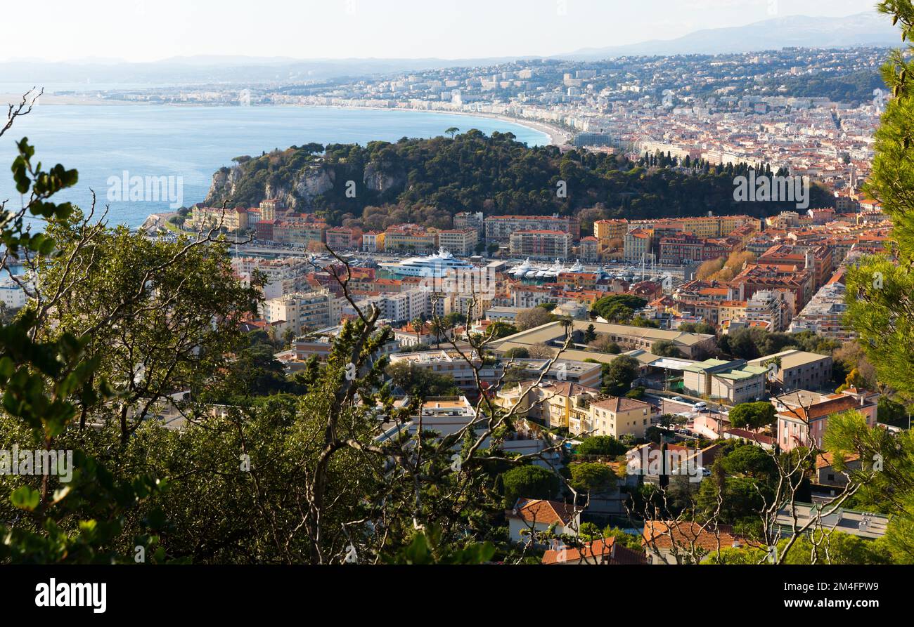Aerial view of Nice Stock Photo - Alamy