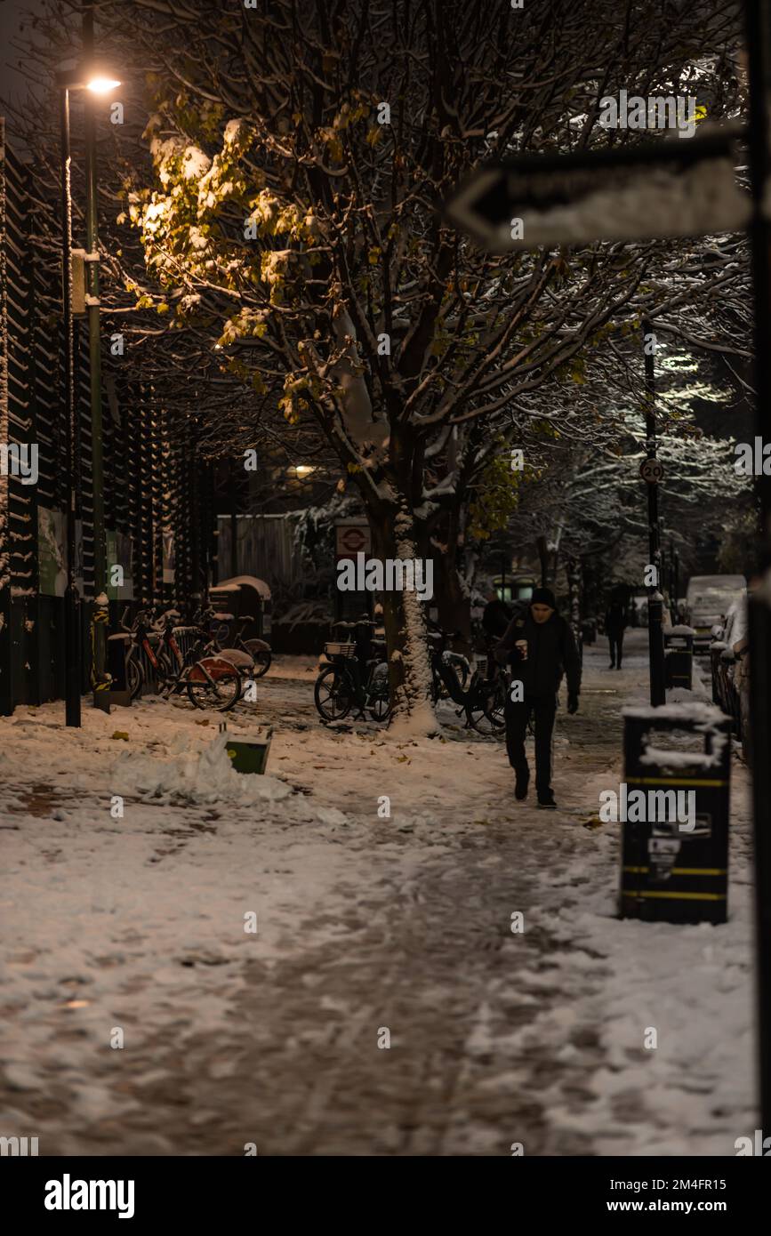 London in Winter The City Islington and Shoreditch Stock Photo - Alamy