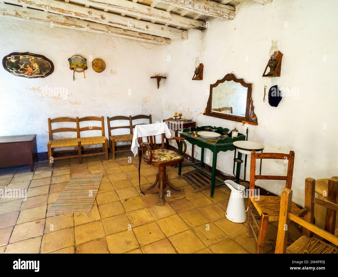 Barber shop - Open-air museum at the Scurati Caves or “Grotta ...
