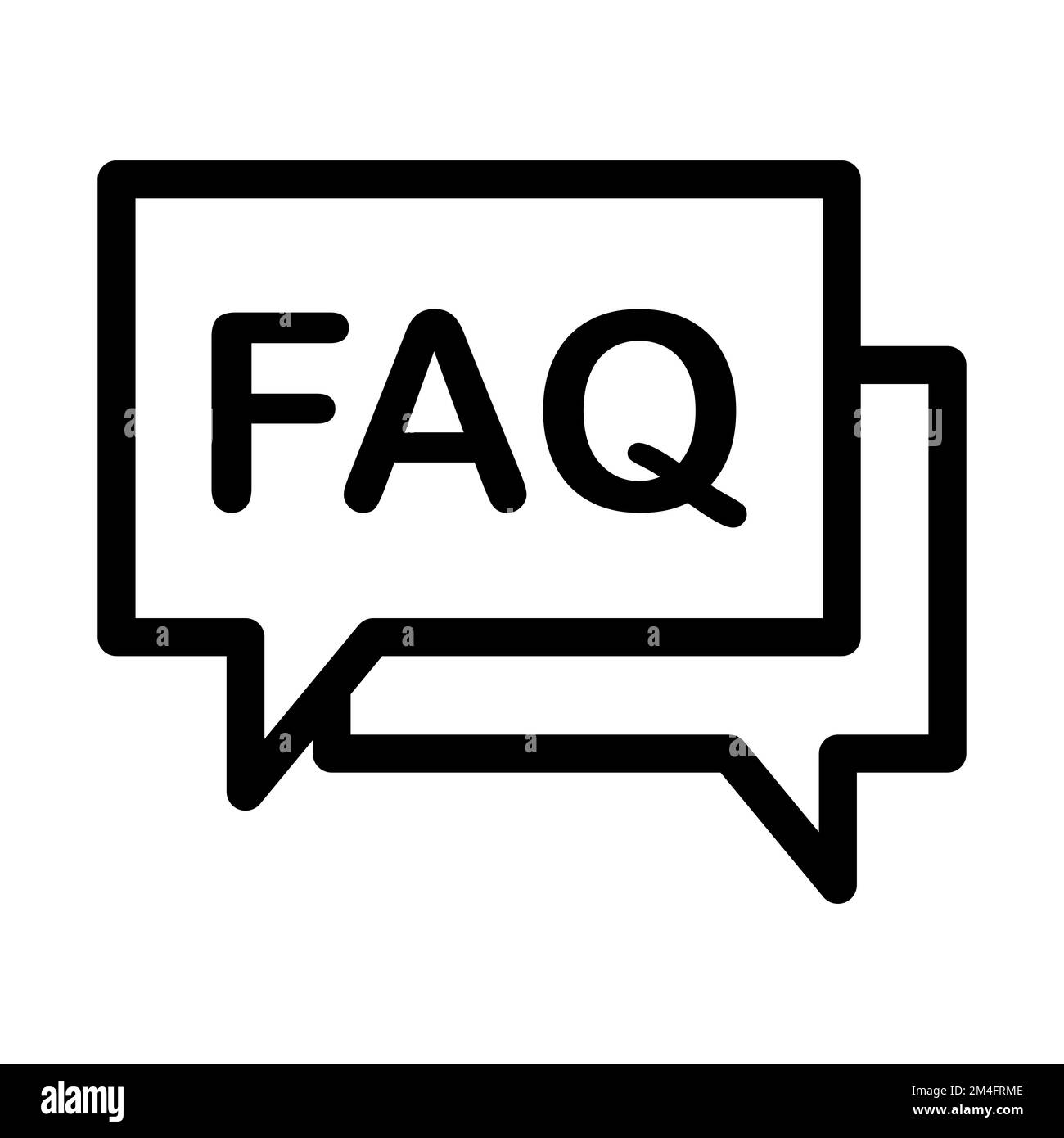Faq icon vector for graphic design, logo, website, social media, mobile ...