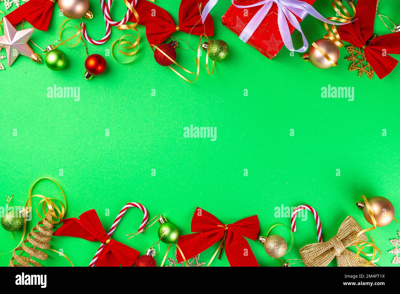 Bright green New Year, Noel, Christmas background with red, green ...