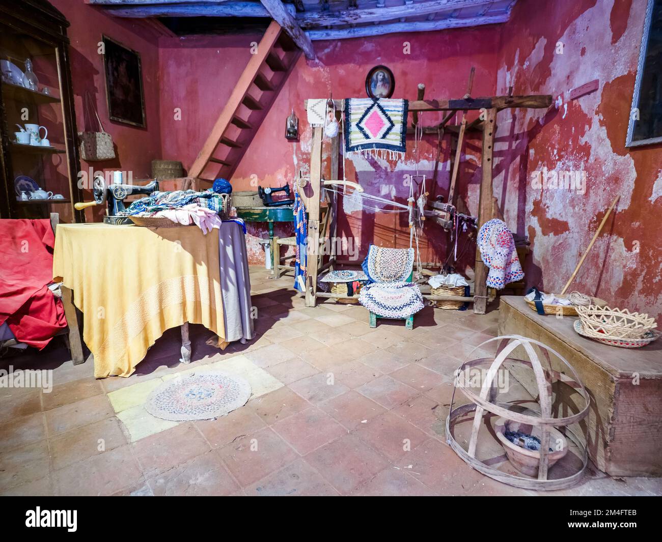 Loom - Open-air museum at the Scurati Caves or “Grotta Mangiapane” an ...