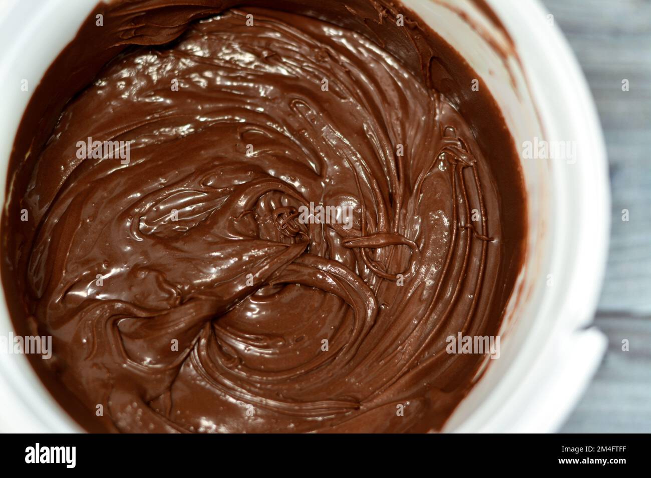 sweetened hazelnut cocoa spread, chocolate nougat cream, texture of ...