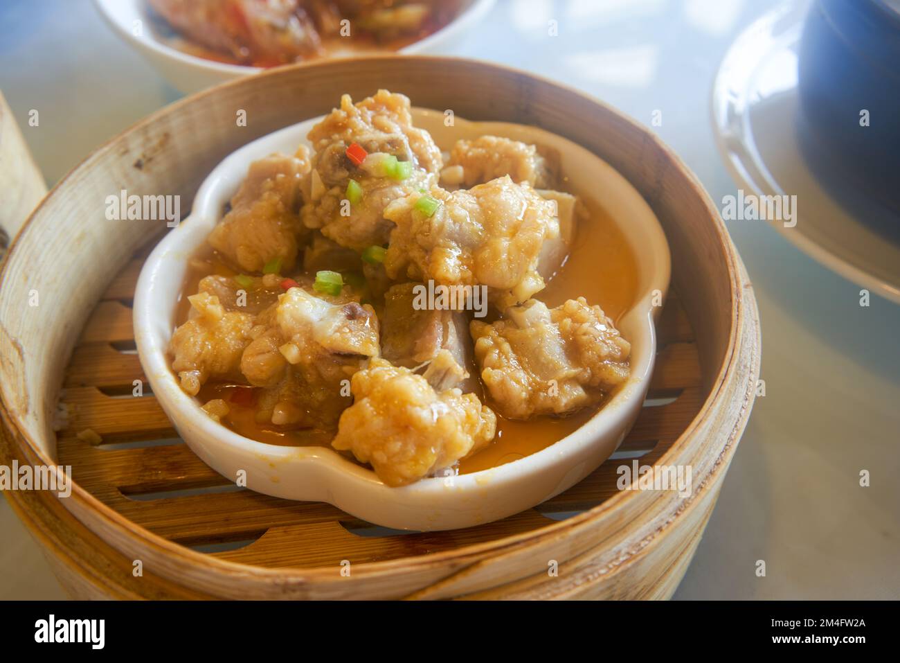 A classic and delicious Cantonese morning tea, steamed pork ribs with ...