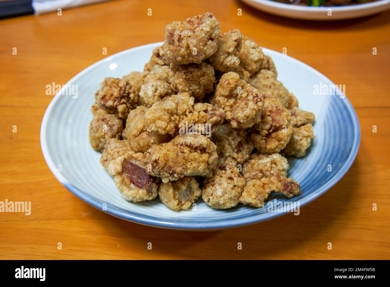 A plate of crispy and delicious fried crispy meat close-up Stock Photo ...