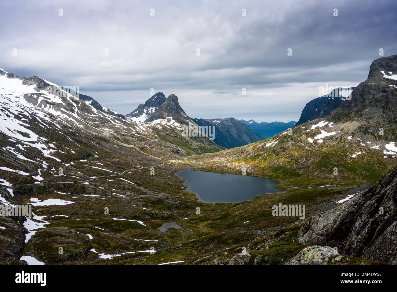 Mountain landscape in Reinheimen National Park in Norway Stock Photo ...