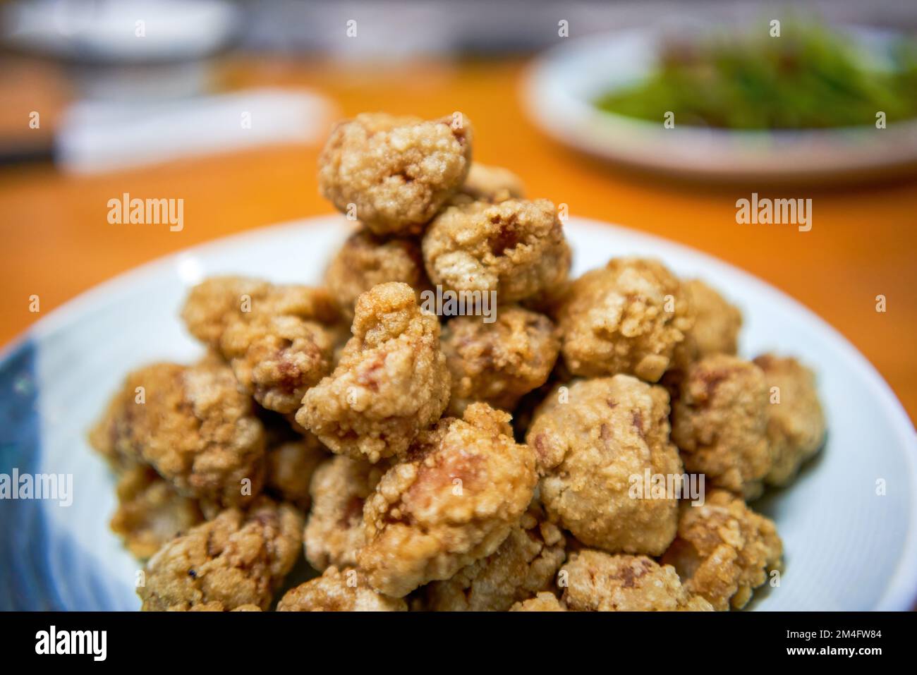 A plate of crispy and delicious fried crispy meat close-up Stock Photo ...