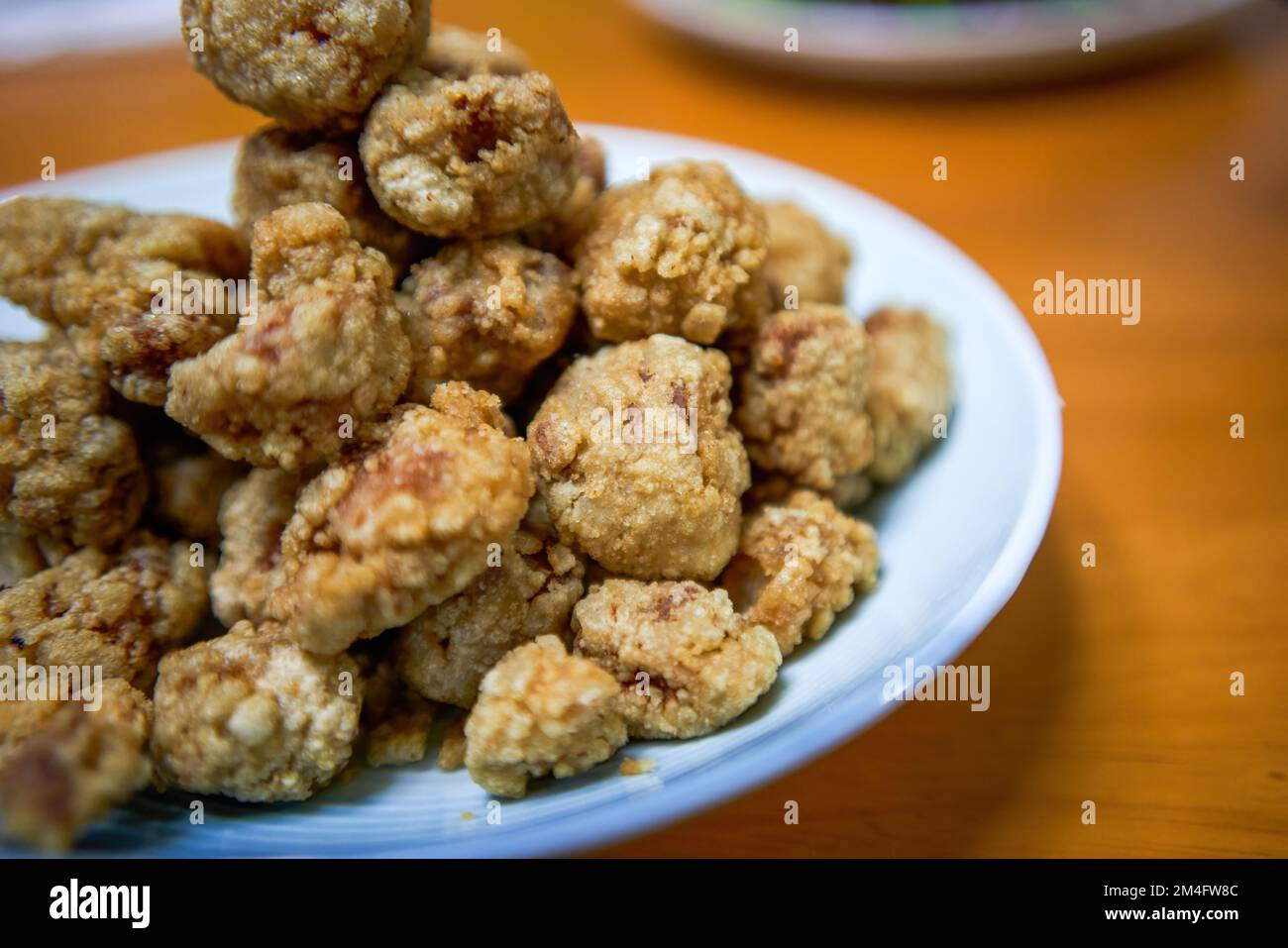 A plate of crispy and delicious fried crispy meat close-up Stock Photo ...