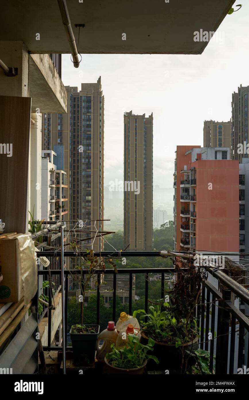 Tall residential buildings in urban residential area Stock Photo - Alamy