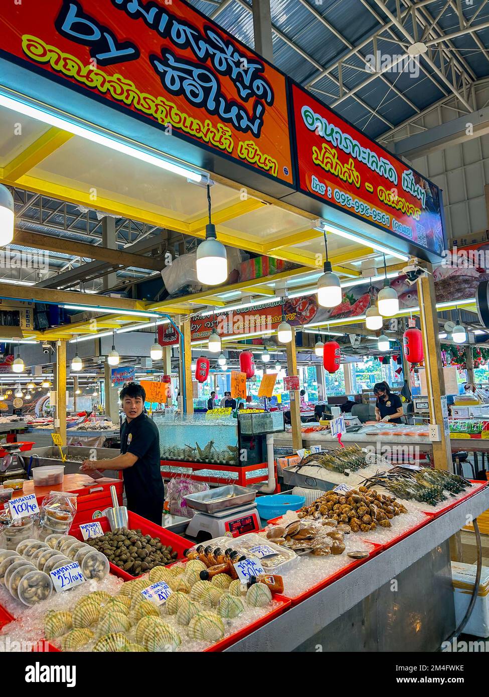 Bangkok, Thailand, Thawi Watthana, Thonburi Market Place, Food Shop ...