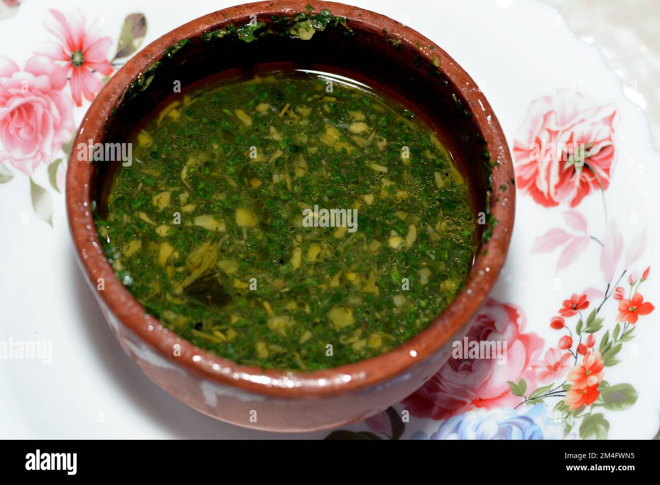 Mulukhiyah, also known as molokhia, molohiya, or ewedu, a dish made ...
