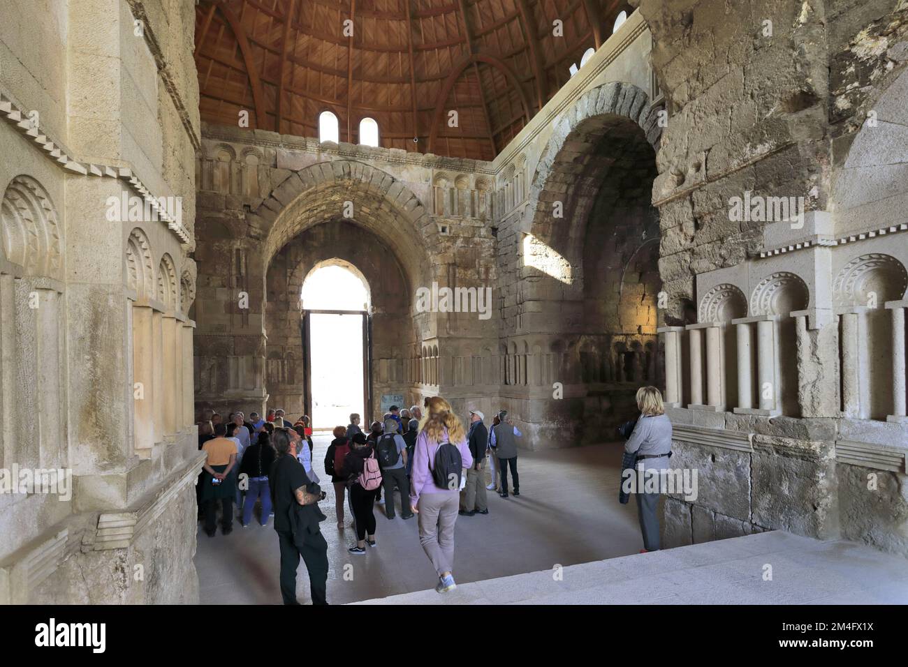The interior of the Monumental Gateway in the Citadel, Amman city ...