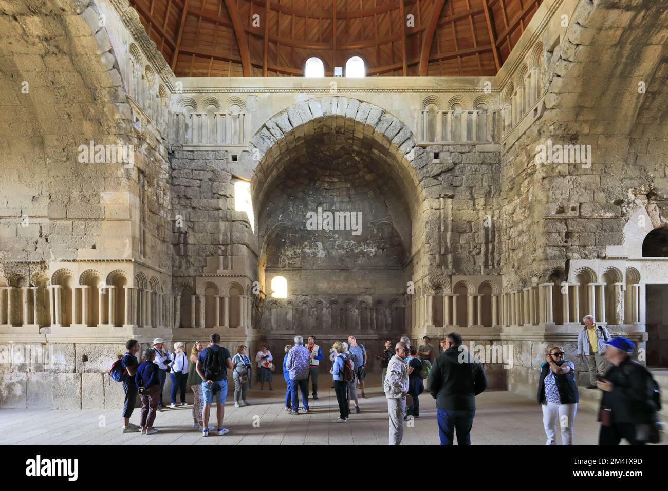 The interior of the Monumental Gateway in the Citadel, Amman city ...